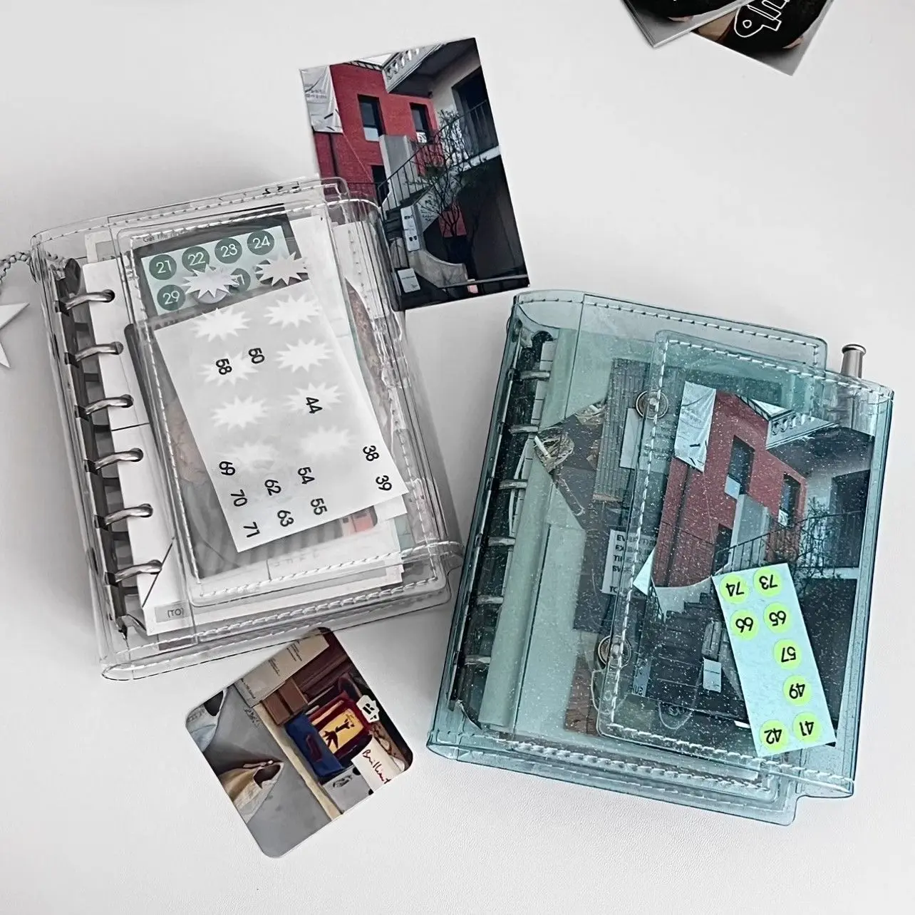 The New Transparent A7 Three-fold Hand Ledger Loose-leaf Detachable ...