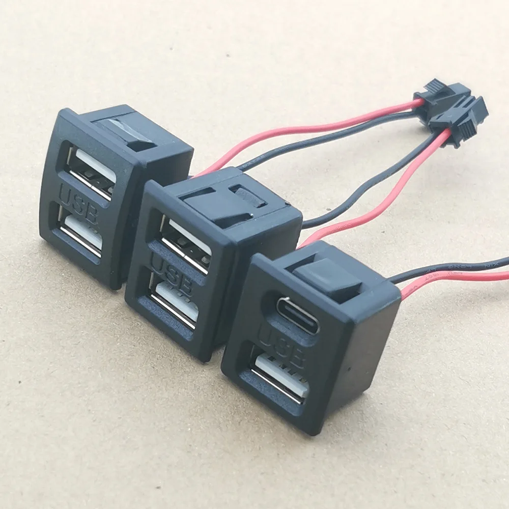 1PCS-USB-Female-Base-Type-C-Double-Layer-Socket-USB-A-Type-C-Charging ...