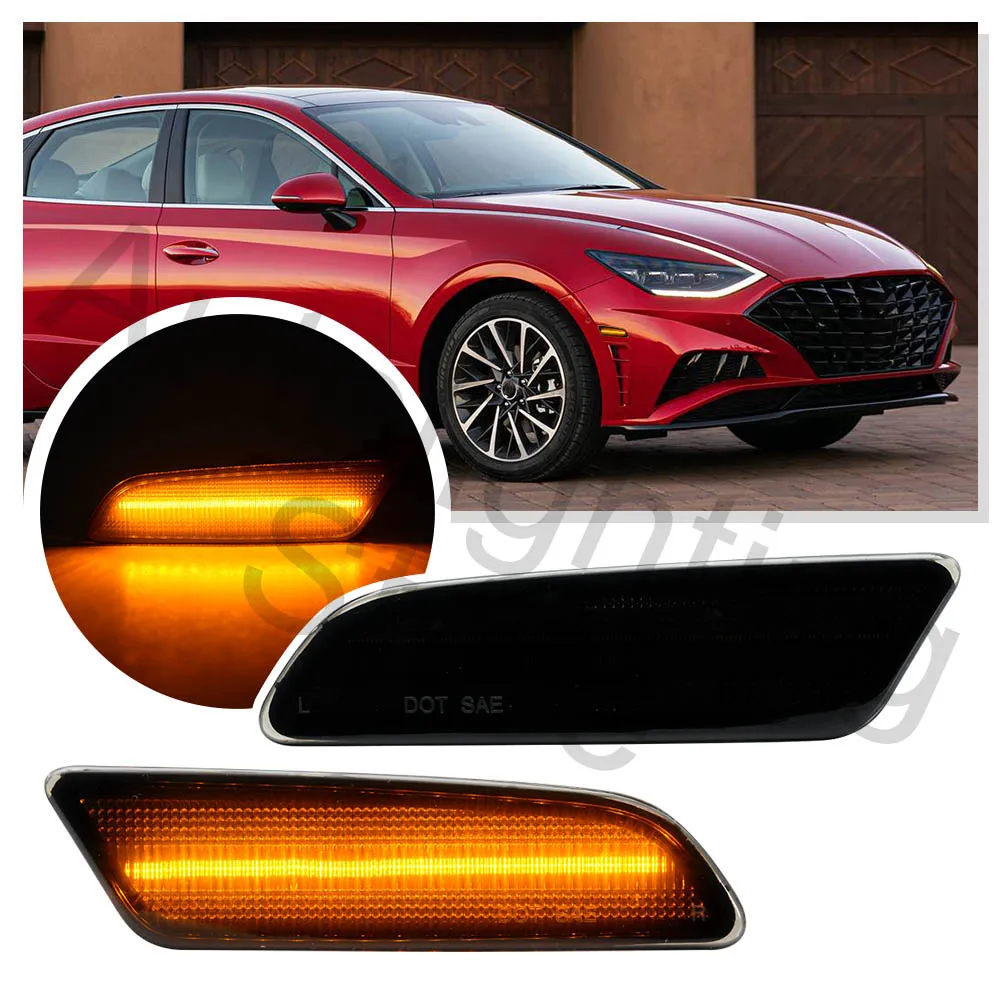 2PCS-LED-Side-Marker-Light-Turn-Signal-Indicator-Fender-Lamp-light-for ...
