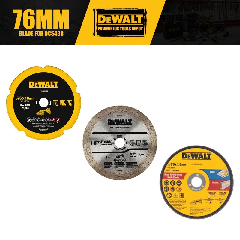 DEWALT-DT20590-76MM-Multi-Material-Blade-DT20591-76MM-Diamond-Tile ...