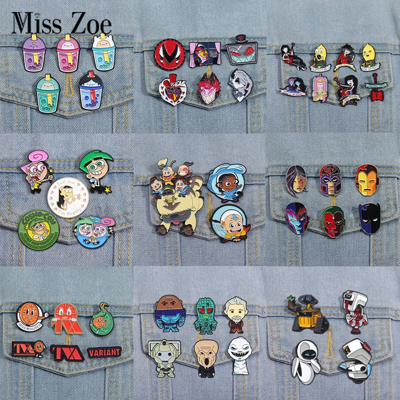 Cartoon-Anime-Characters-Enamel-Pins-Custom-Cute-Little-Monk-Brooches ...