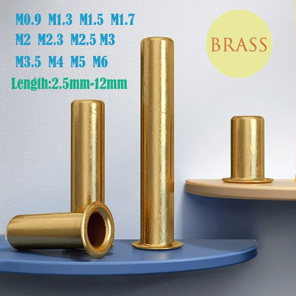 Brass Eyelets Hollow Copper Rivet Tubular Rivets Double-sided Circuit ...