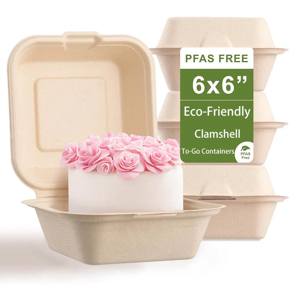 Disposable Eco-friendly Bento Box Cake Packaging Box Meal Storage Food ...