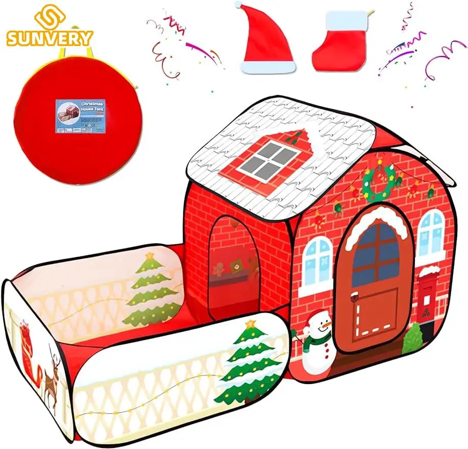 Christmas Play Tent for Kids Christmas Xmas Gift Instant Play Tent ...