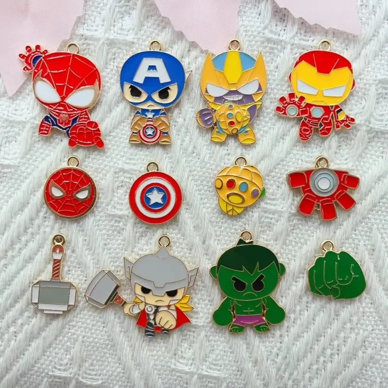 10pcs-Classic-Lovely-Cartoon-Characters-Enamel-Charms-Metal-Charms-For ...