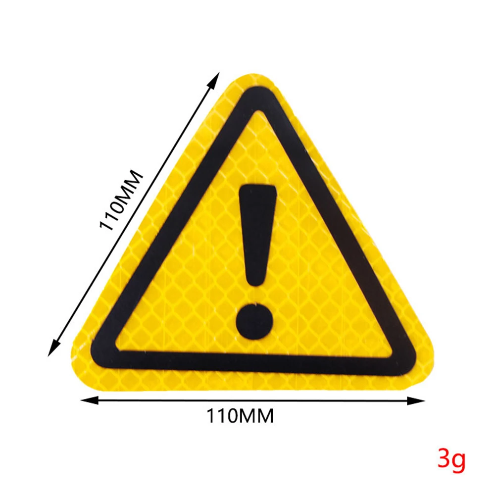 Hot-Car-Reflective-Triangle-Warning-Sticker-Rear-Tail-Bodywork-Safety ...