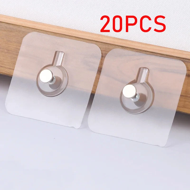 10-20PCS-Strong-Adhesive-Hooks-Clear-Picture-Frame-Poster-No-Drilling ...
