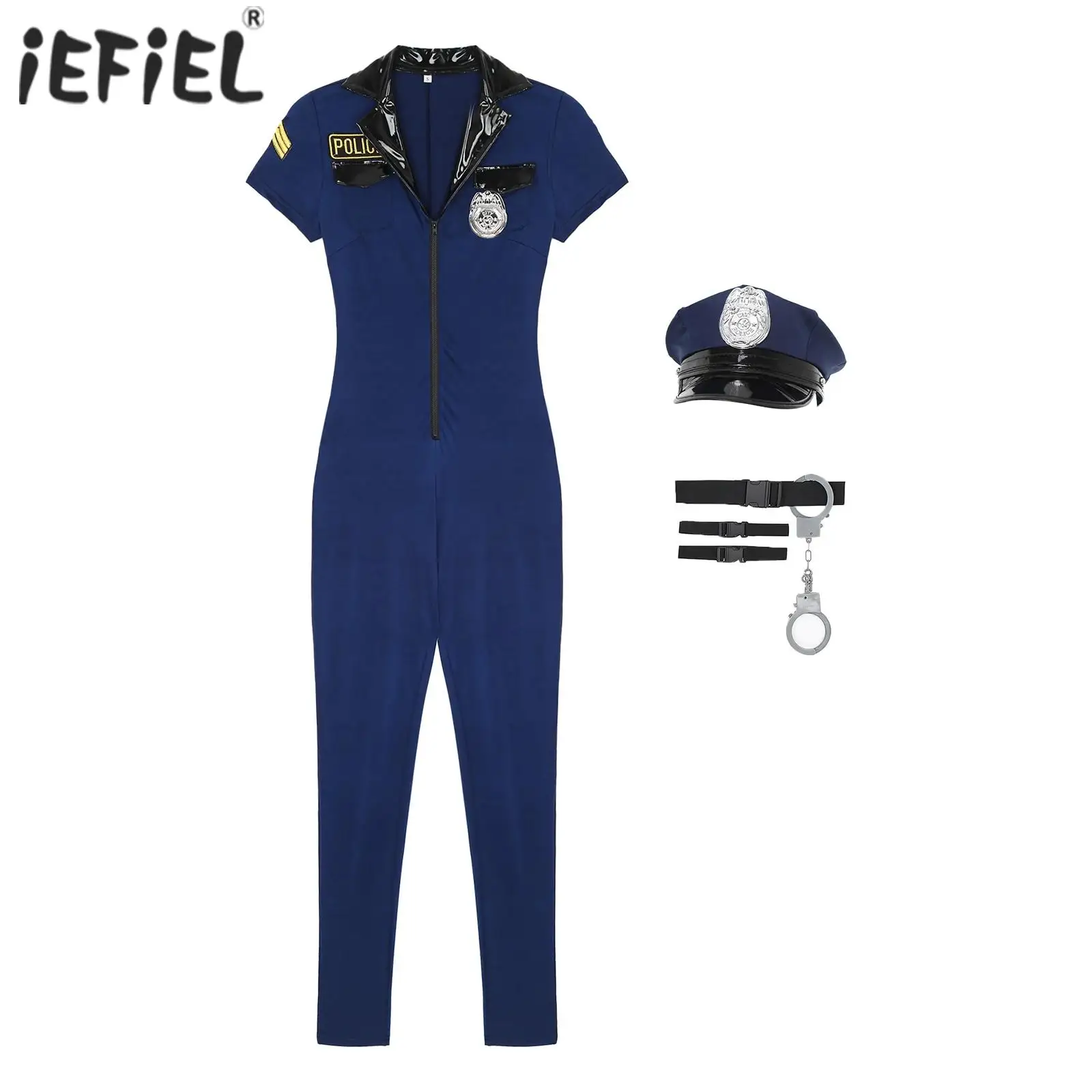 Mens-Police-Uniform-7-Piece-Dirty-Cop-Officer-Costumes-Cosplay-Outfits ...