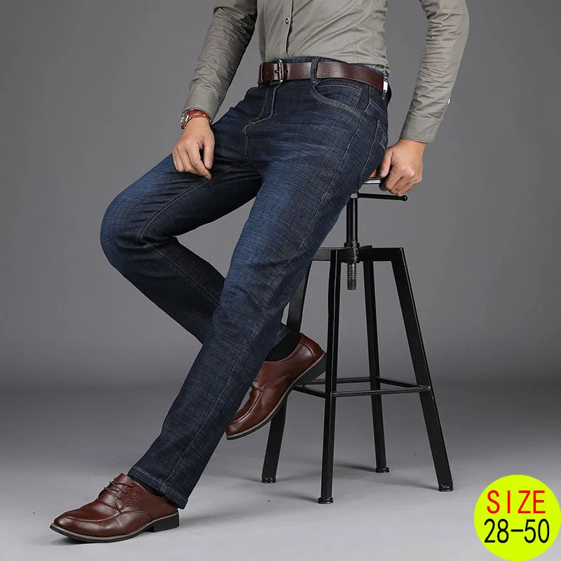 Mens Stretch Jeans Size 10xl | 10xl Large Size Men Jeans | Denim Trousers Streetwear - Jeans ...