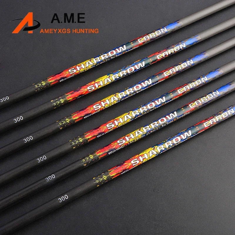 6-12pcs-31-Arrow-Shaft-Archery-Pure-Carbon-Arrow-ID6-2mm-Spine-250-300 ...