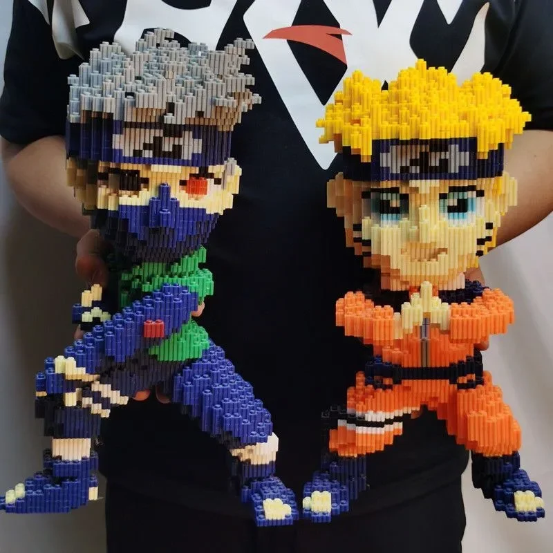 Naruto-anime-5600pcs-Sasuke-action-figure-Kakashi-small-particle ...