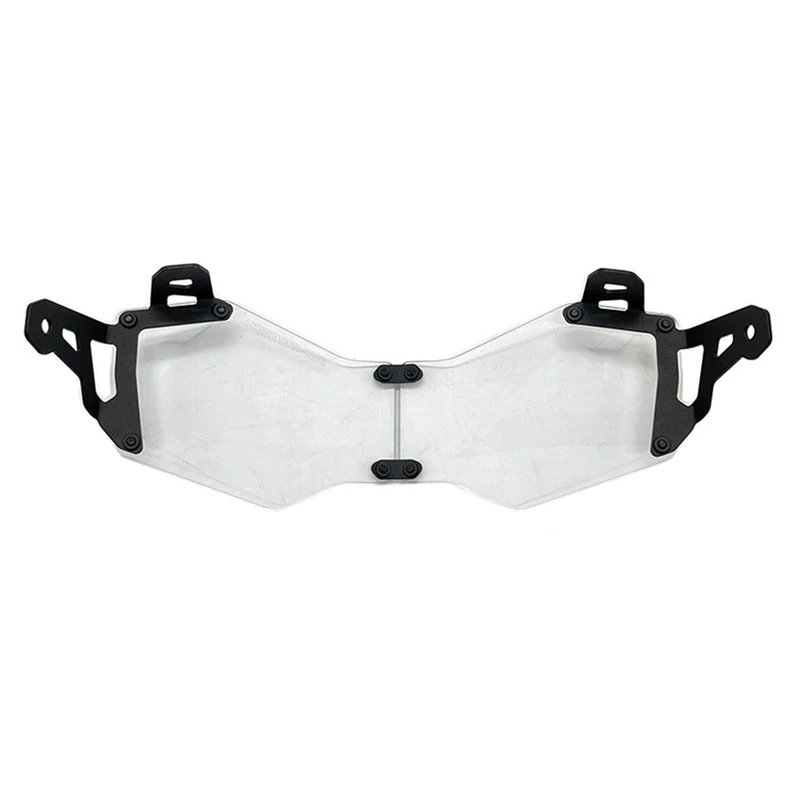Motorcycle-Headlight-Guard-Lens-Cover-Protection-Clear-Front-Lamp-Cover ...