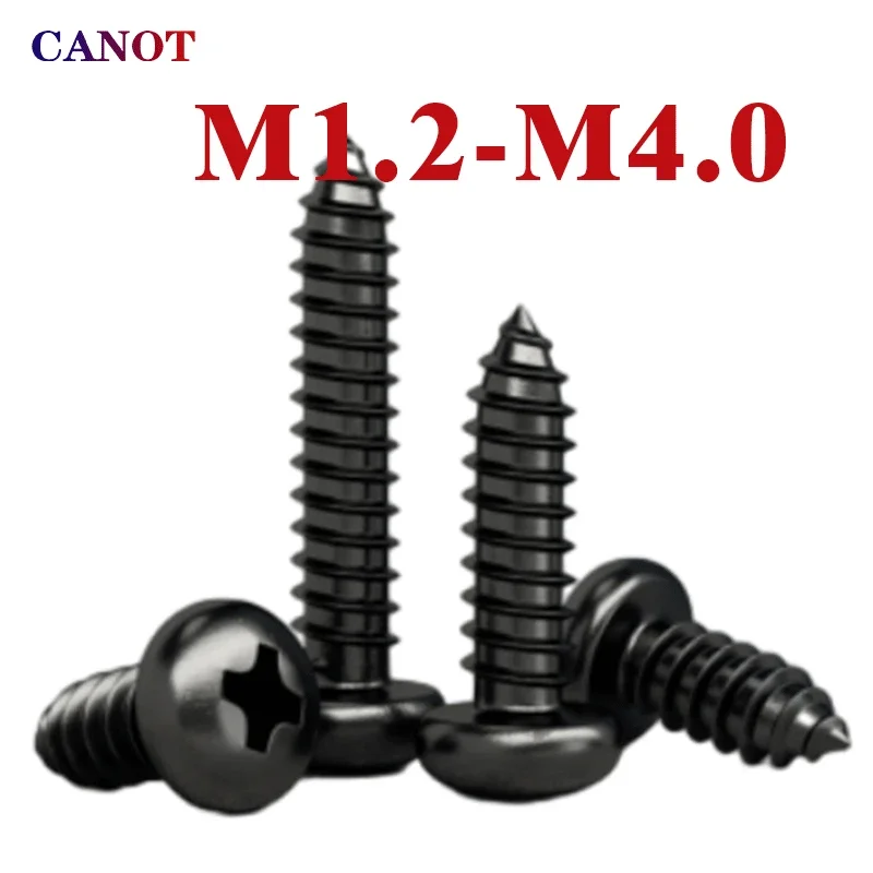 Pan Round Head Self tapping Screw M1.2 M1.4 M1.7 M2 M2.2 M2.6 M3 M3.5 ...