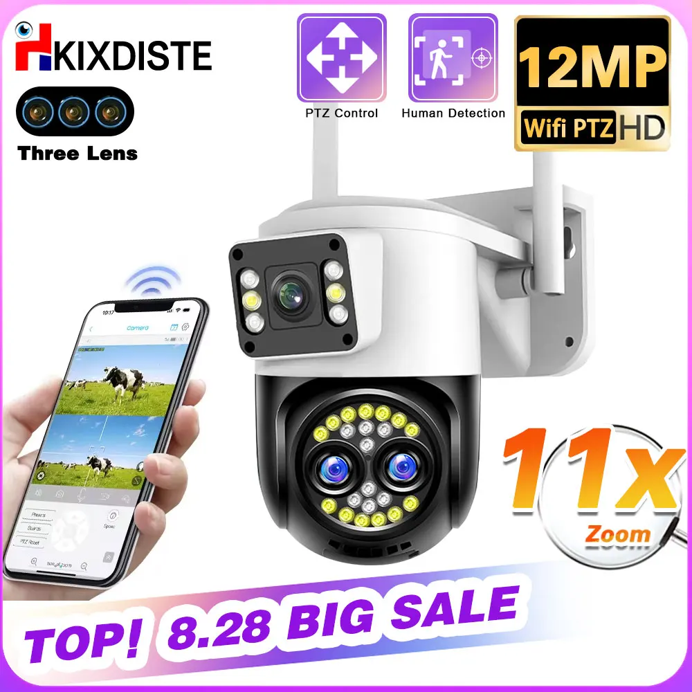 YOOSEE-Wireless-Outdoor-6K-12MP-WiFi-Security-Camera-Smart-Three-Lens ...