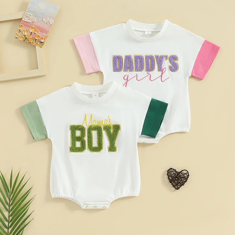 FOCUSNORM-0-18M-Infant-Baby-Girls-Boys-Cute-Romper-Contrast-Color-Short ...