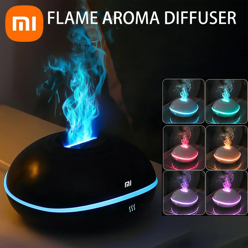 Xiaomi-New-Aroma-Diffuser-Air-7-Color-Led-Oil-Fire-Flame-Lamp ...