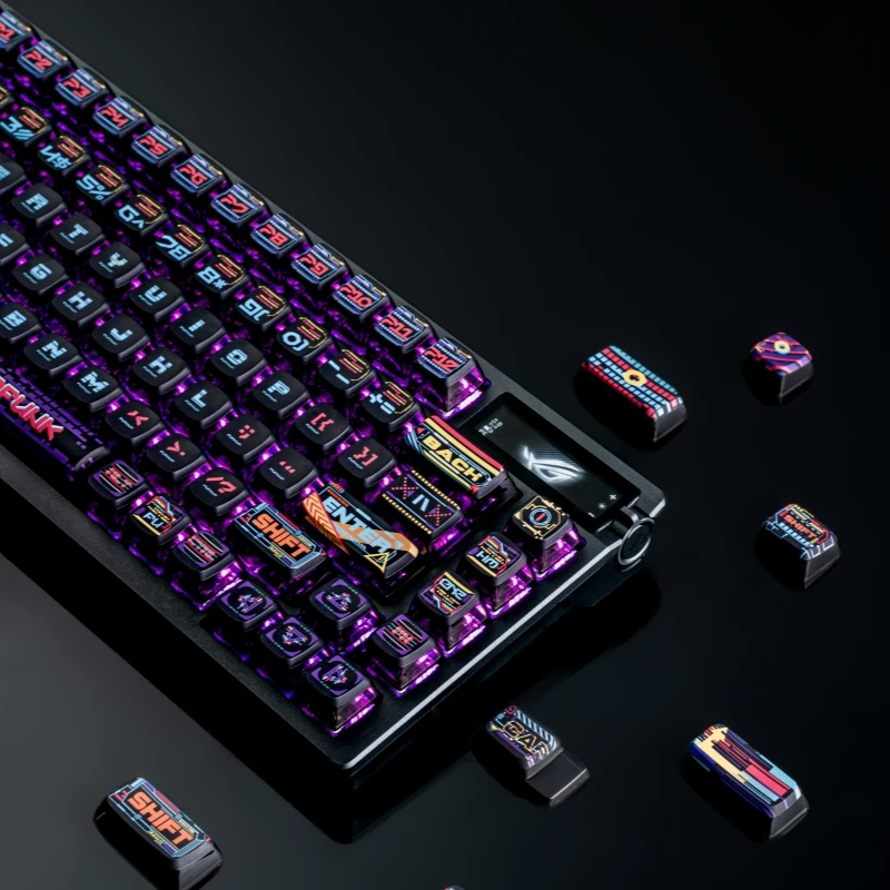 Transparent-Pudding-Keycaps-PBT-Five-Sided-Sublimation-Keyboard-Caps ...