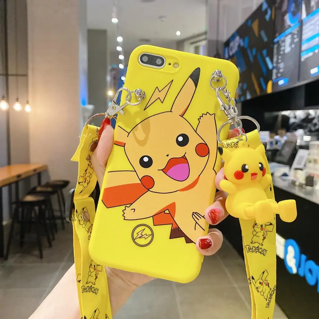 Pokemon-Pikachu-Phone-Case-With-Holder-Rope-For-Samsung-Galaxy-S7-Edge ...