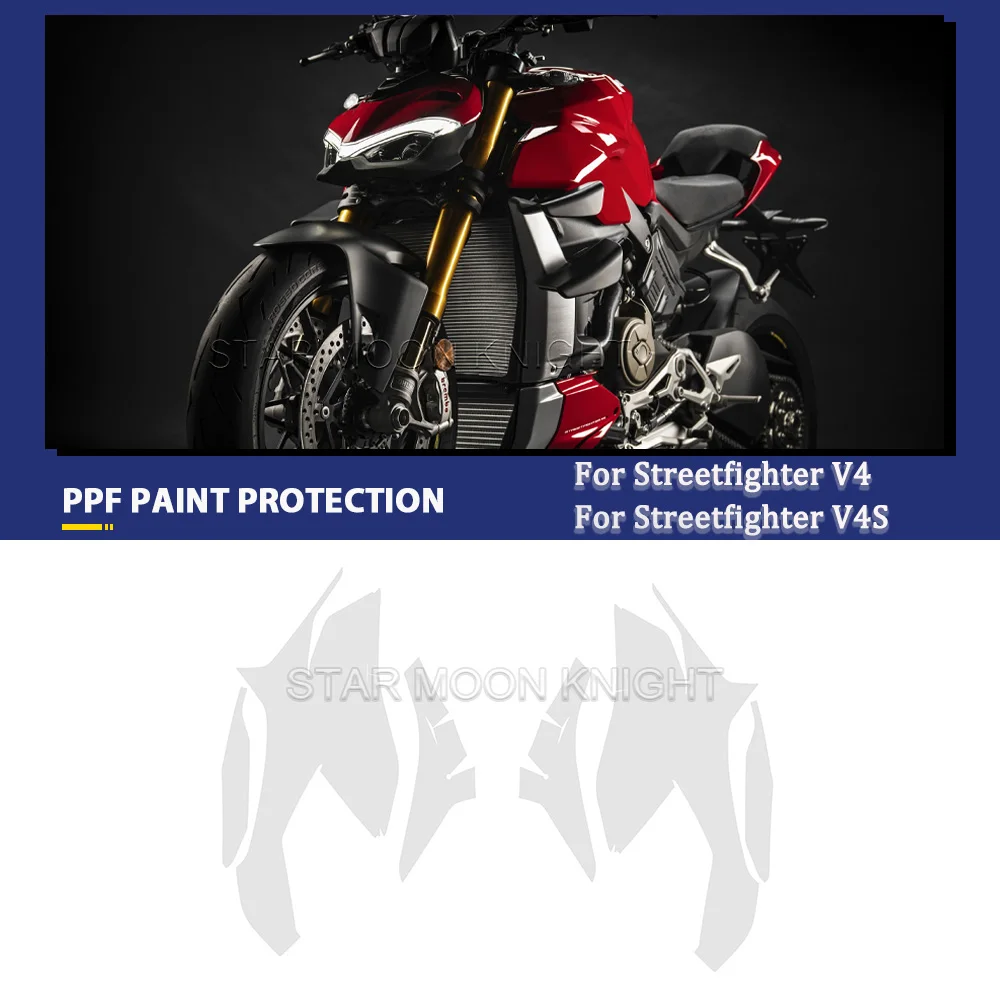 For-DUCATI-Streetfighter-V4-V4S-Accessories-PPF-Transparent-Motorcycle ...