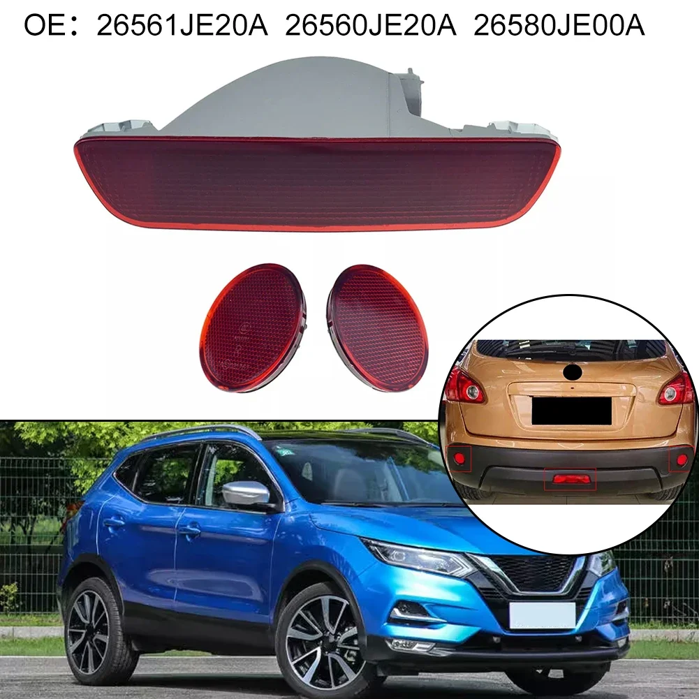 1pcs-Cars-26560-JE20A-Bumper-Reflectors-Middle-Tails-ABS-Red-Lamps-For ...