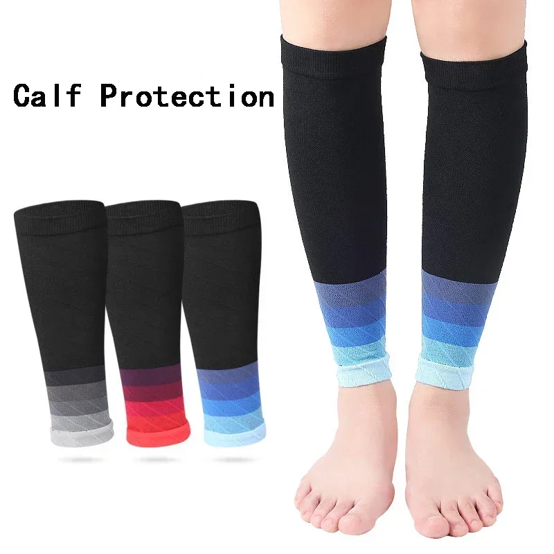 1Pair Calf Compression Sleeves Warm Running Legwarmers Sleeve 20-30mmHg ...