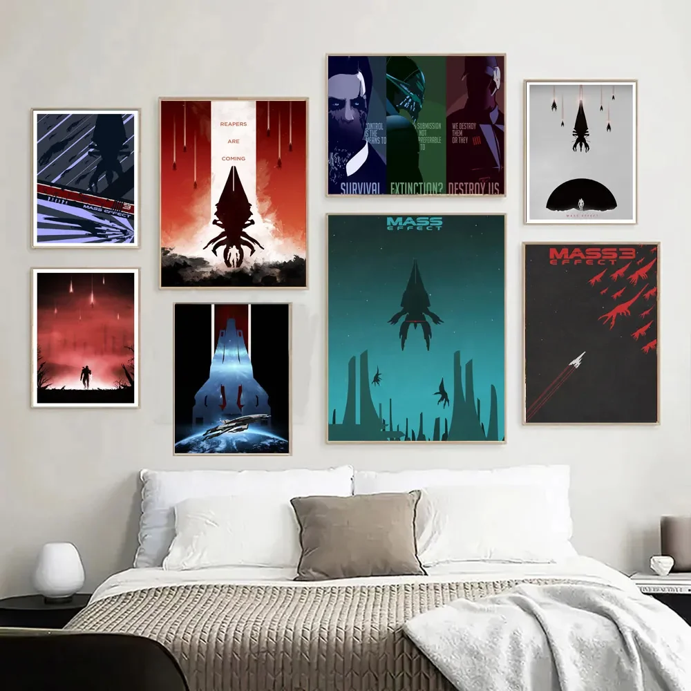 NT1464 Mass Effect Poster Minimalist Classic Game Gift Posters And ...
