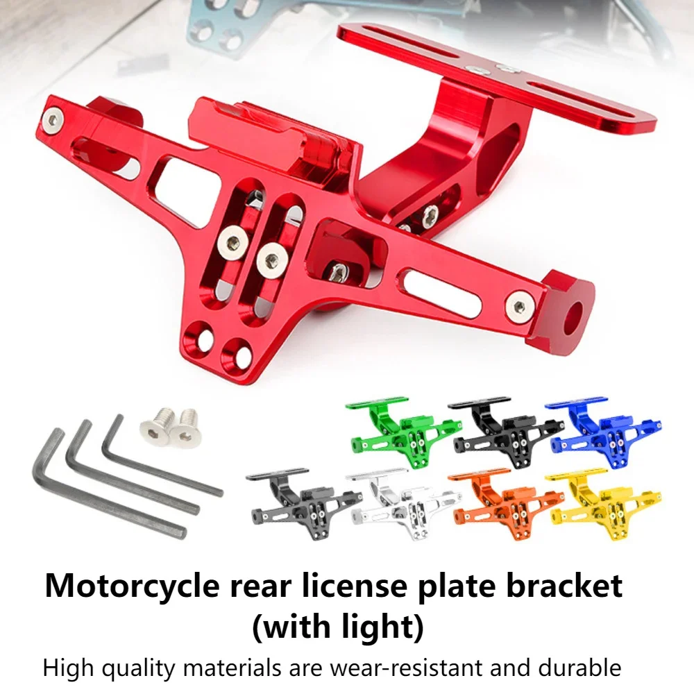 Motorcycle-Modification-CNC-Adjustable-License-Plate-Frame-License ...