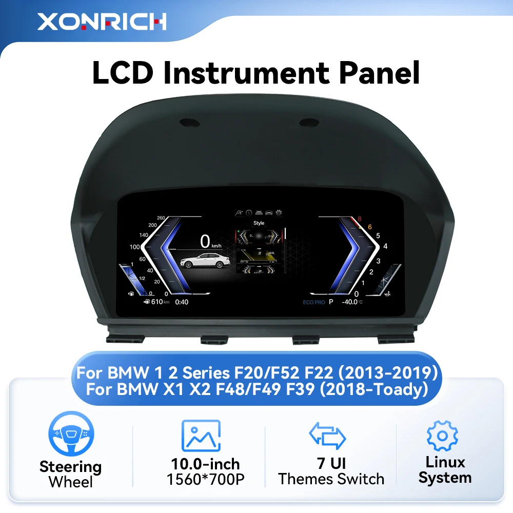 XONRICH 12.3'' Digital Dashboard For BMW 1 2 Series F20 F21 F52 F22 X1 ...