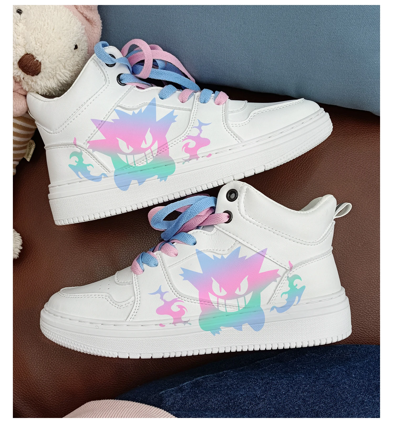 Cartoon Kawaii Pokemon Gengar Shoes - KawaiiMerch.com