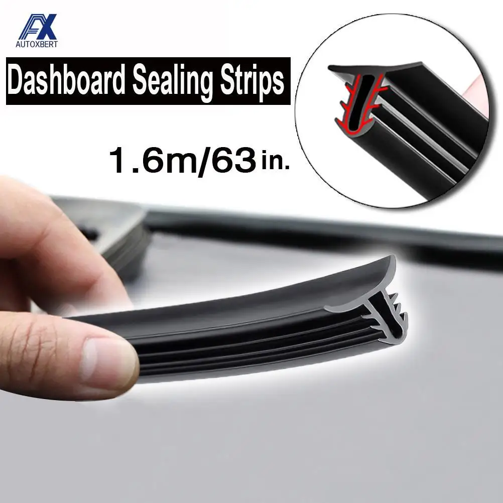 1.6m Auto Dashboard Sealing Strip Noise Sound Insulation Rubber Strips ...