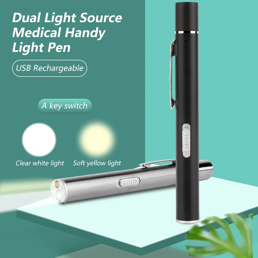 Medical-Led-Flashlight-Pen-Light-USB-Rechargeable-Torch-Flashlights ...