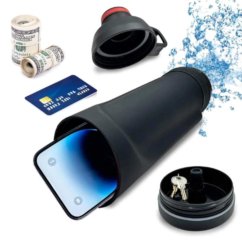 Safe-Storage-Bottle-Keys-Cash-Storage-Travel-Home-Safes-Box-Silicone ...