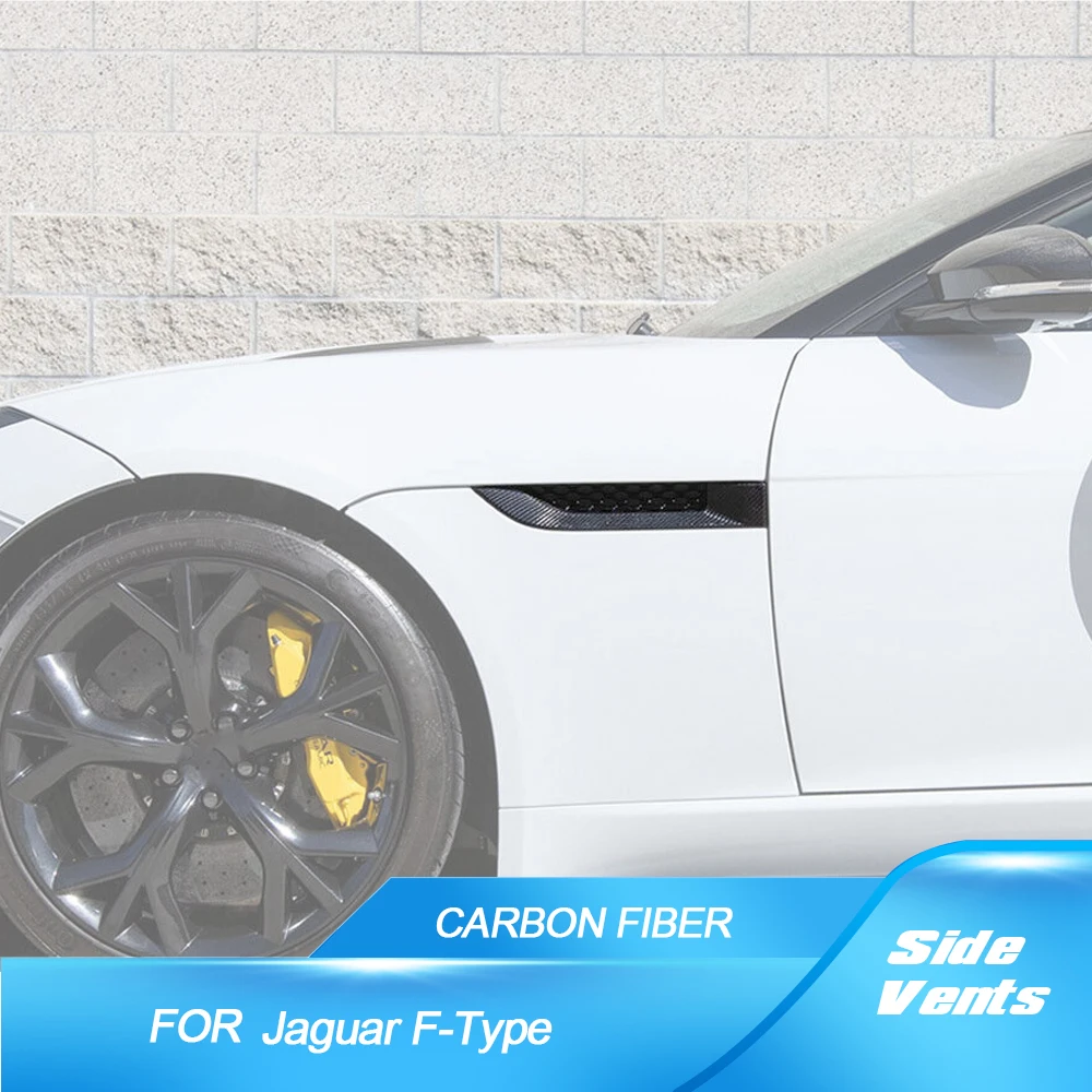 Dry-Carbon-Car-Side-Fender-Covers-Trims-For-Jaguar-F-Type-Coupe ...