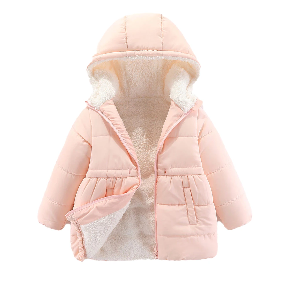 New-4-7T-Kids-Girls-Coat-Autumn-Winter-Warm-Fur-Collar-Jackets-For ...