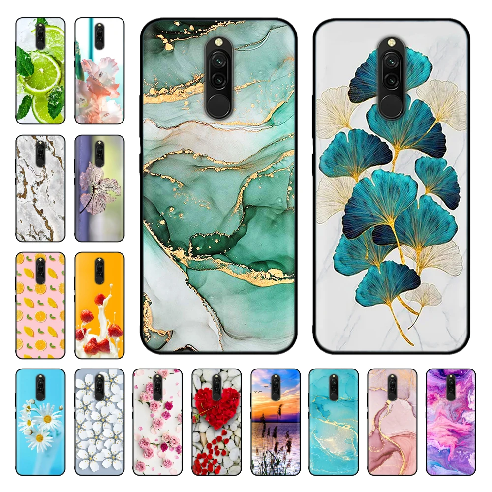 For-Xiaomi-Redmi-8-Case-Redmi8-Painted-Back-Cover-Soft-Silicone-Phone ...