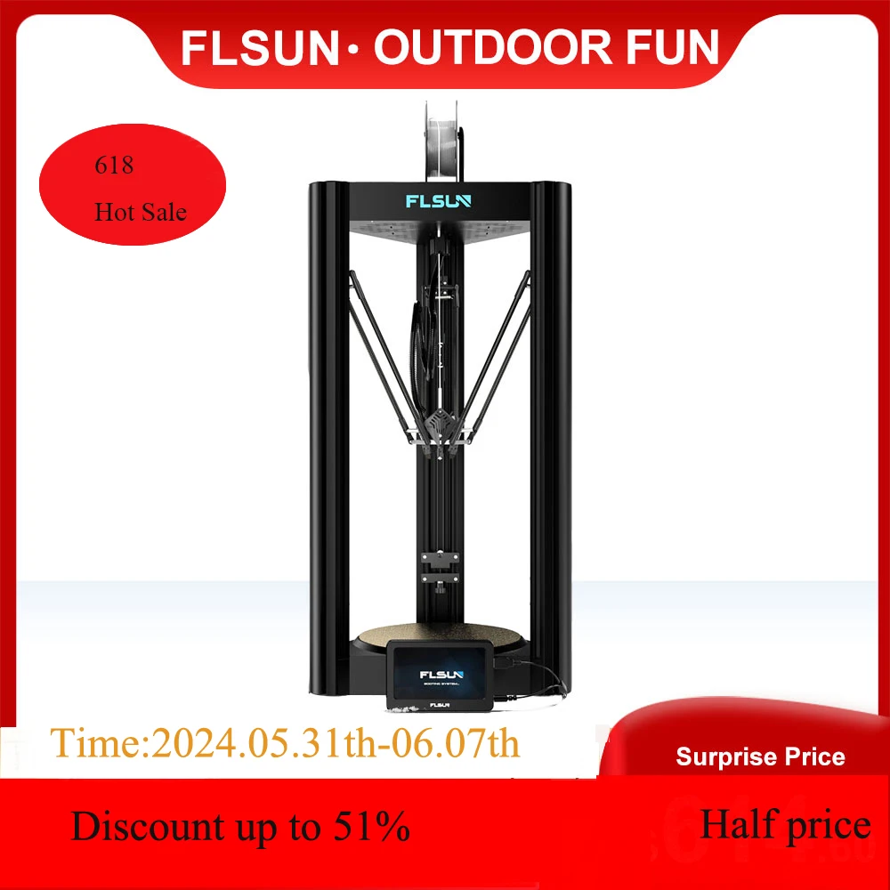FLSUN-V400-3D-Printer-Speed-Up-To-600mm-s-Printing-Size-300mm-300mm ...