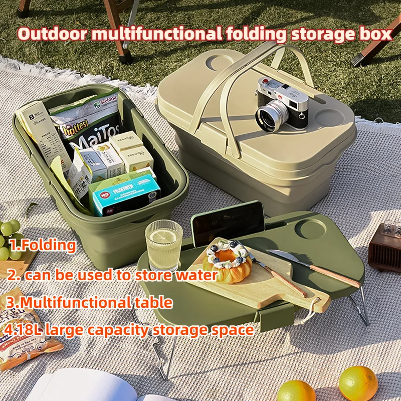 Outdoor-Camping-Storage-box-Folding-table-Thickened-Camping-storage ...