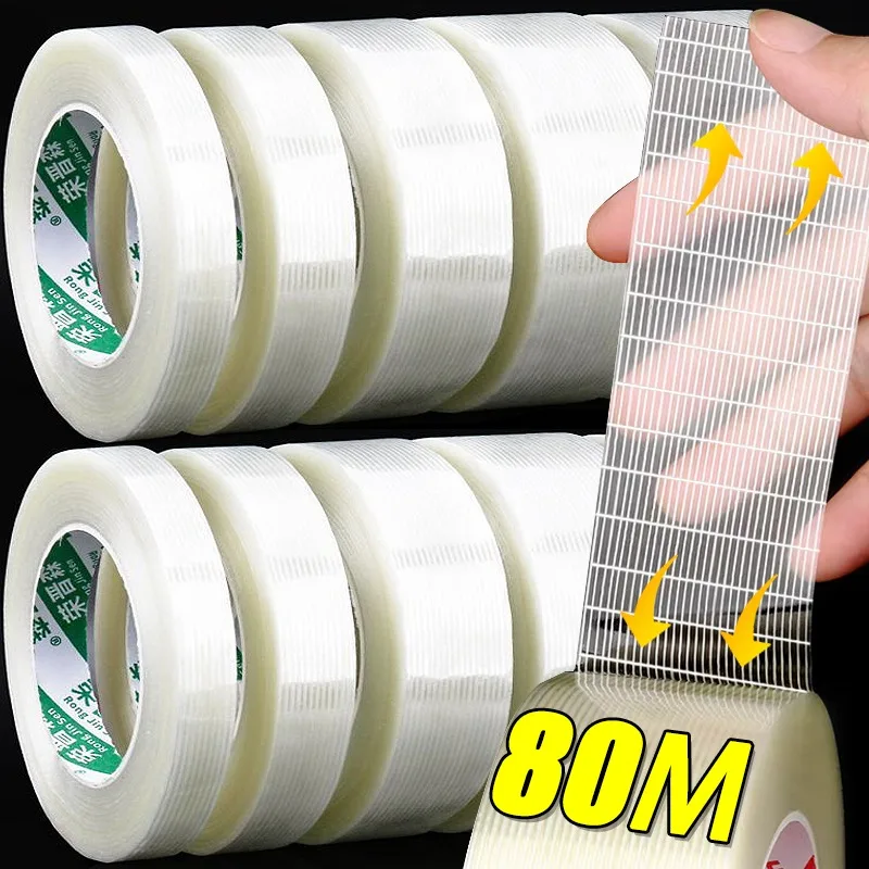 20-80M Fiberglass Transparent Mesh Tape for Wood Plastic Glass Metal ...