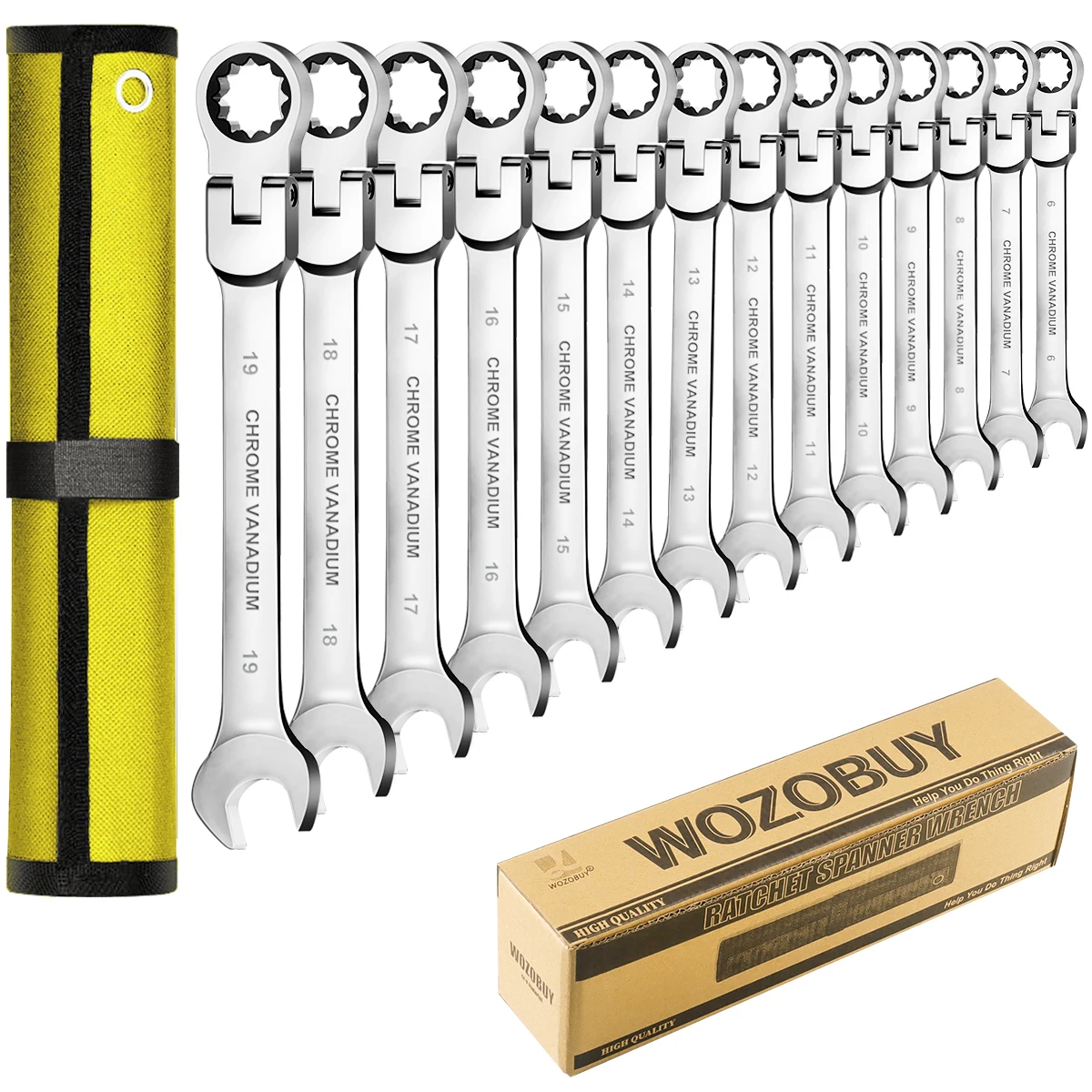 Flexible-Ratcheting-Combination-Wrench-Set-Key-Wrench-Ratchet-Spanner ...