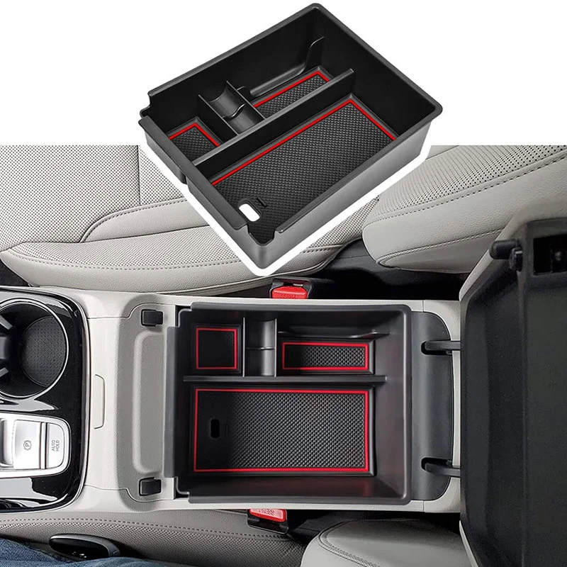 2023-Car-Center-Console-Organizer-Tray-Car-Center-Armrest-Storage-Box ...