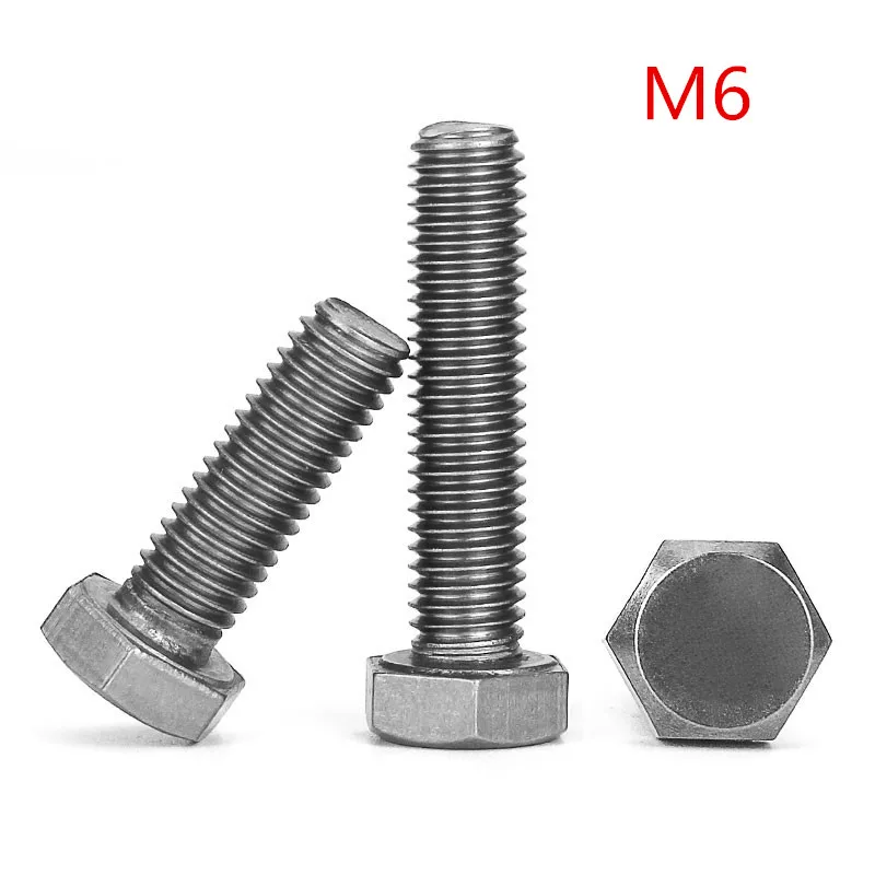 M6 DIN933 Titanium Hex Bolt M6*6/8/10/12/15/20/25/30/35/40/45/50/55/60/70/80/90/100| | - AliExpress