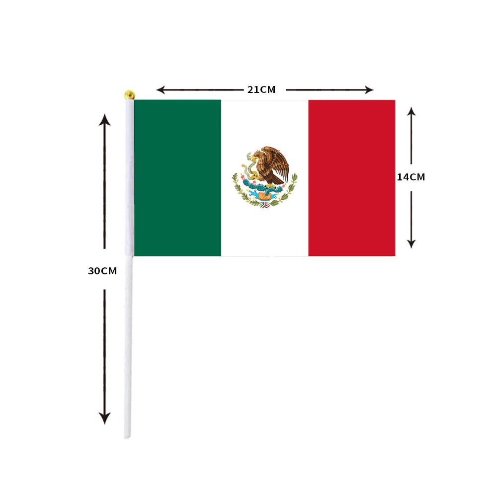 Banderas-de-M-xico-para-agitar-a-mano-14x21cm-10-unidades-por-lote ...