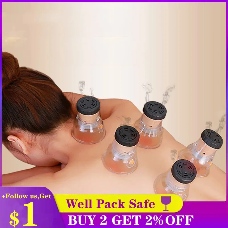 Share ho anti quebrado latas de vácuo chinês cupping moxibustion aquecimento terapia acupuntura ...