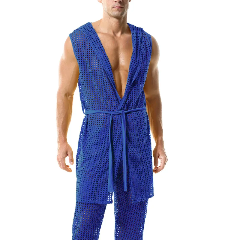 Men-s-Bathrobes-Sexy-Mesh-Fishnet-Hollow-Out-Robes-Home-Clothes-Casual ...