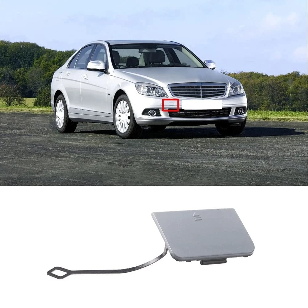 For Mercedes Benz W204 C300 C280 C350 Front Bumper Tow Eye Hook Cover ...