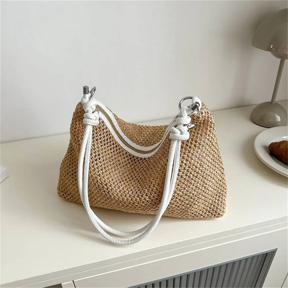 Cute-Woven-Straw-Bag-Rattan-Large-Capacity-Handbag-Handmade-Braid-Tote ...