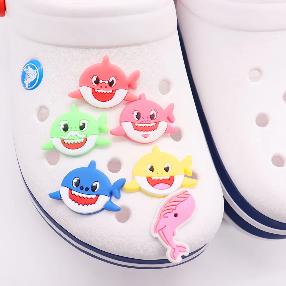Wholesale 50PCS Sea Animals Shoe Charms Shark Whale PVC Croc Jibz Bukle ...