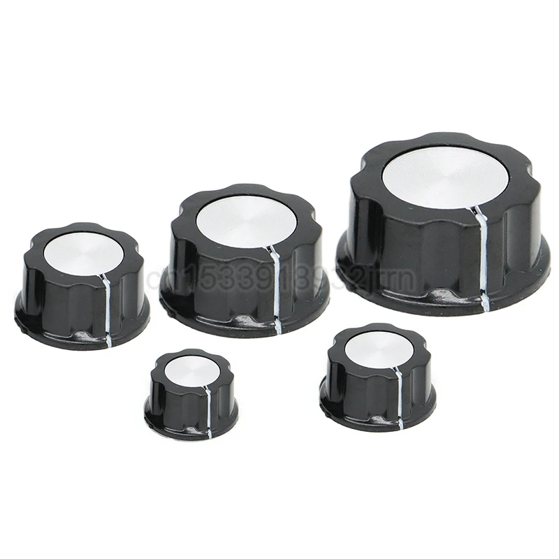 Audio Equipment Knobs 6mm Shaft Knobs Potentiometer Rotary Knobs 5-Pack ...