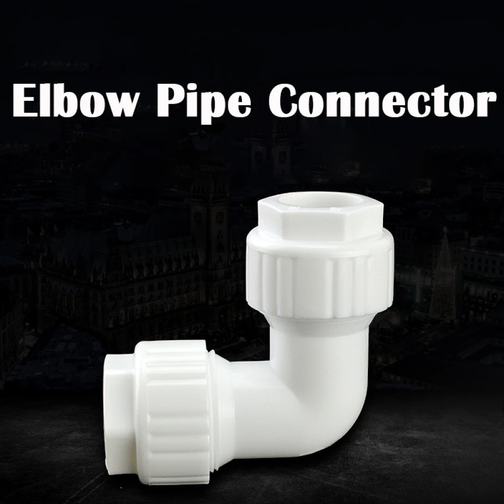 20mm-32mm Elbow Bend Overflow Connector Pipe Joints Garden Water ...