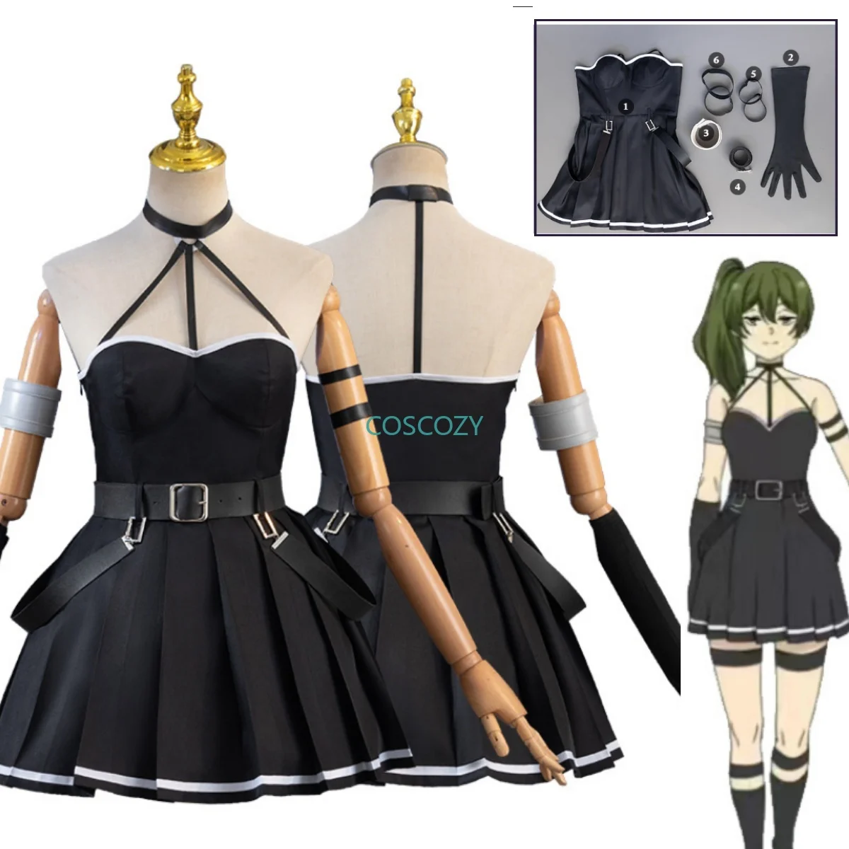 Anime-Frieren-Beyond-Journey-s-End-Ubel-Cosplay-Costume-Black-Uniform ...